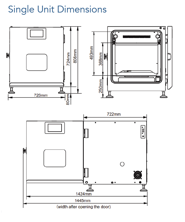 AEOLUS™ CO2/Non-CO2 170L Incubator Shaker with Magnetic Drive (25mm or ...